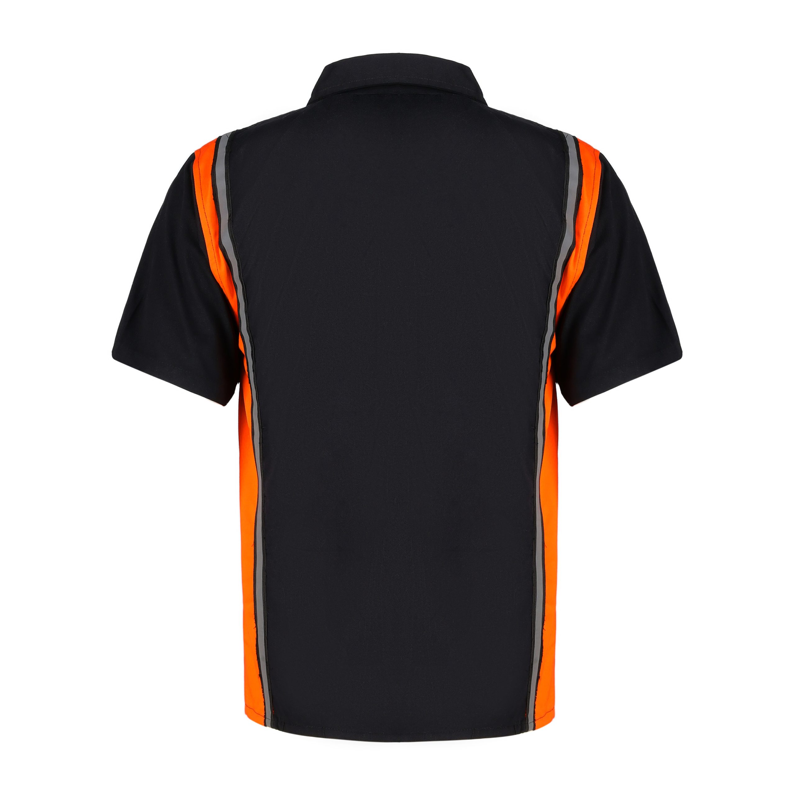 Men's Industrial/Mechanical Work Shirt With Vertical Safety Lining ...