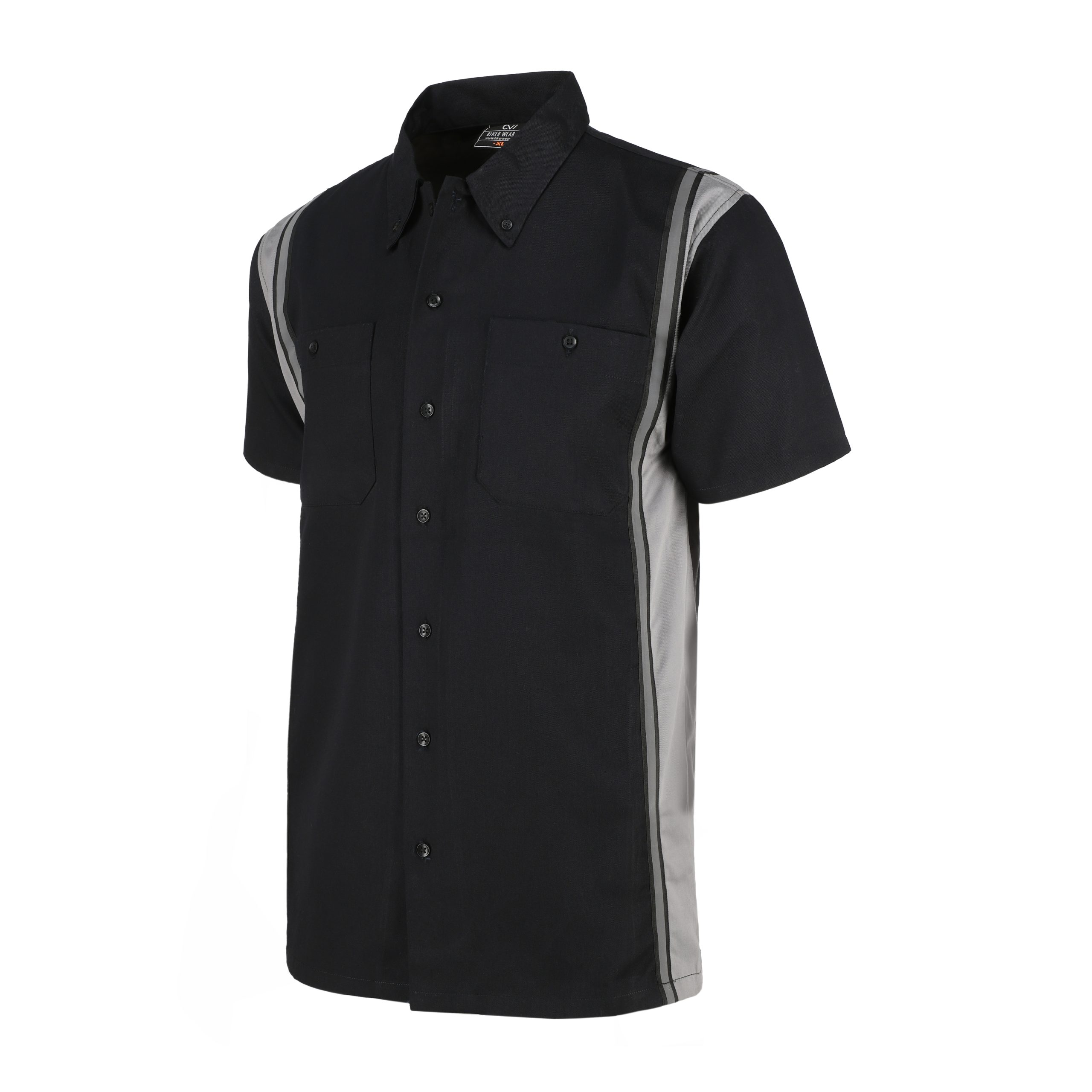 Men's Industrial/Mechanical Work Shirt With Vertical Safety Lining ...
