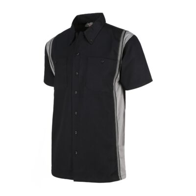 Men’s Industrial/Mechanical Work Shirt With Vertical Safety Lining ...